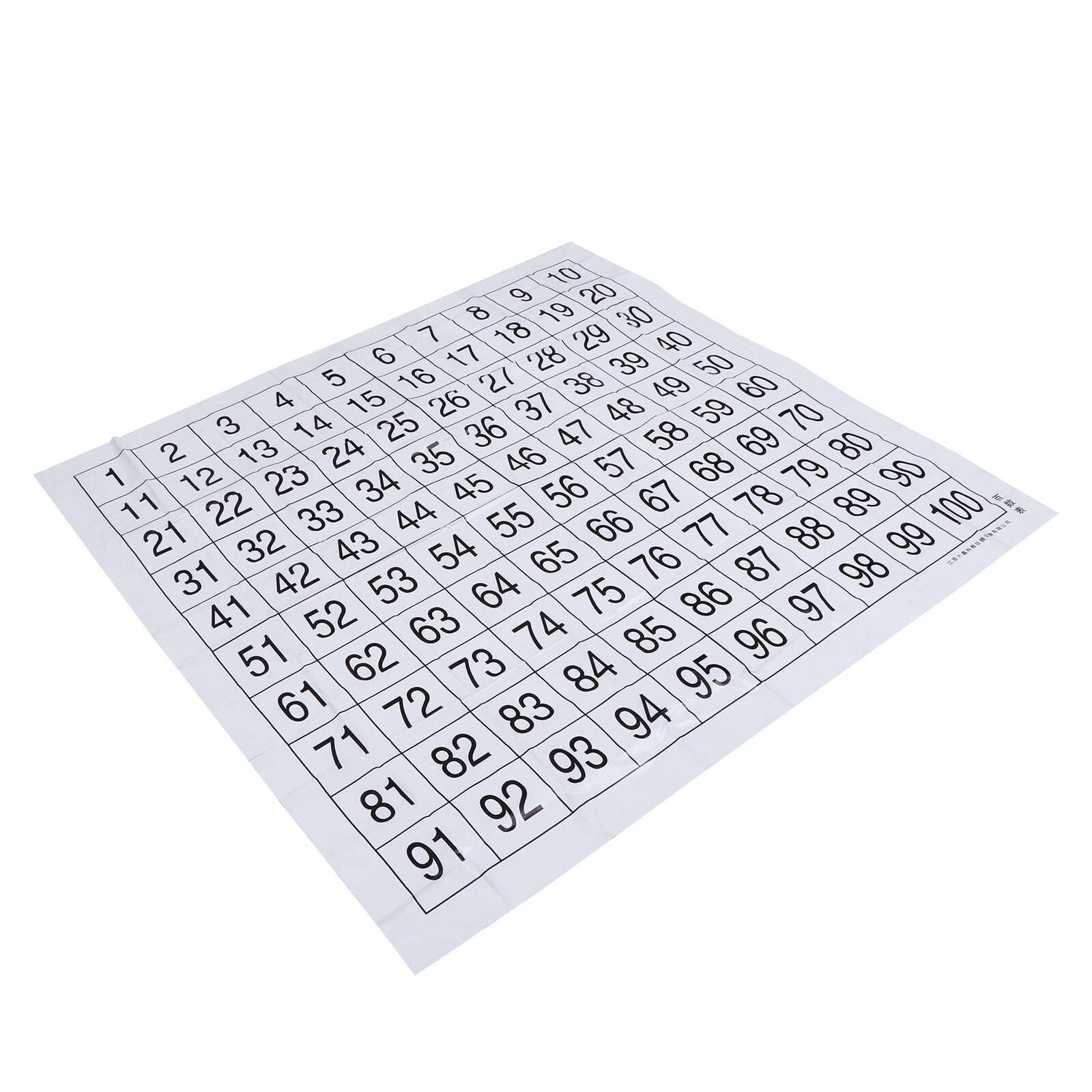 1 Set 1-100 Numbers Learning Wall Chart Numbers Poster Preschool ...