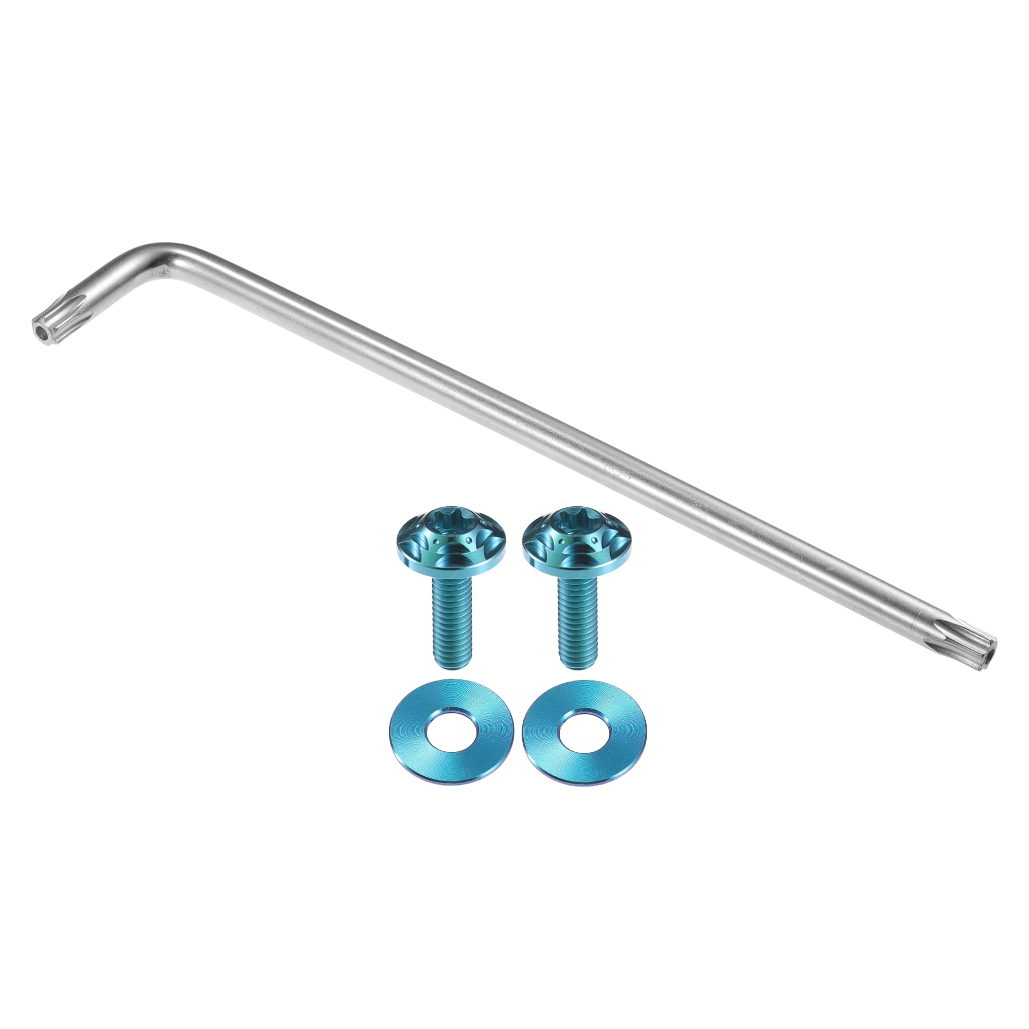 1 Set 1/4" M6 Universal Anti Theft License Plate Screws - Car Security ...