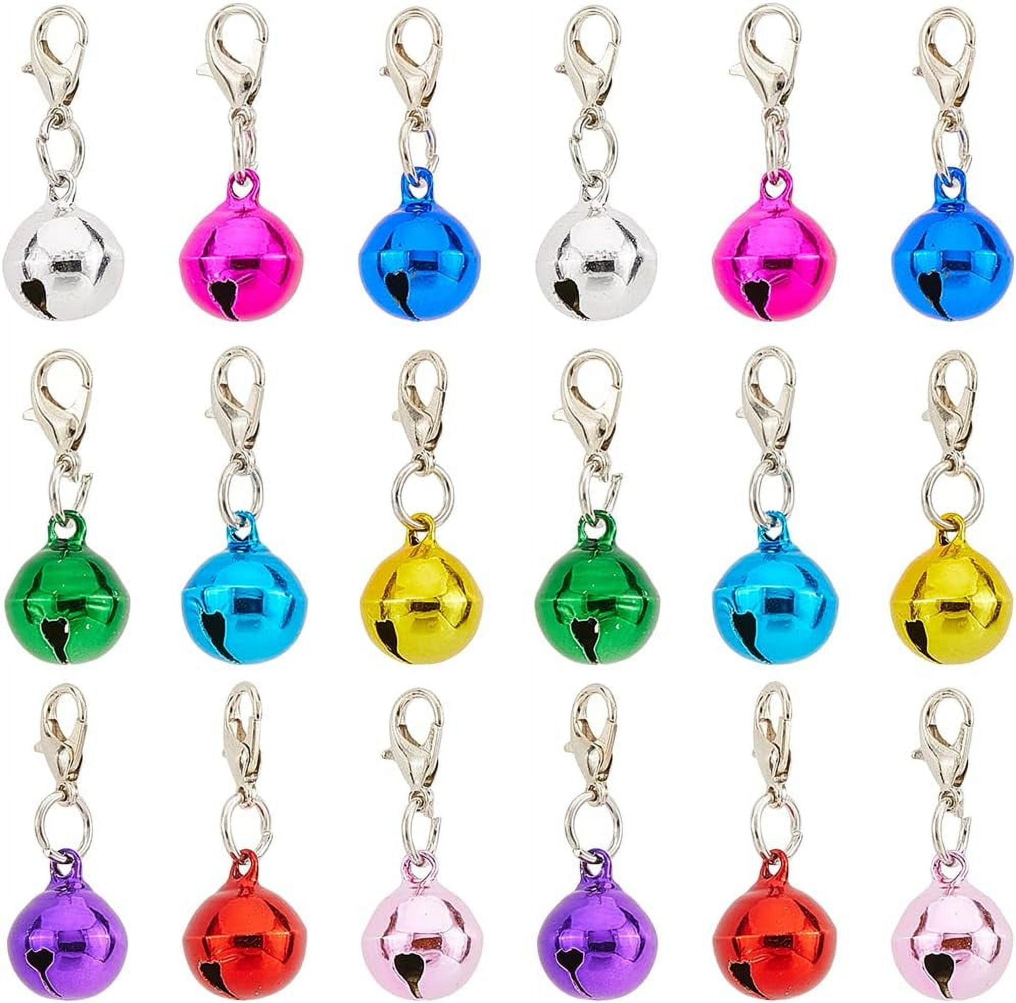 1 Set 1 Box 18Pcs 9 Colors Cat Collar Bells Metal Christmas Jingle ...