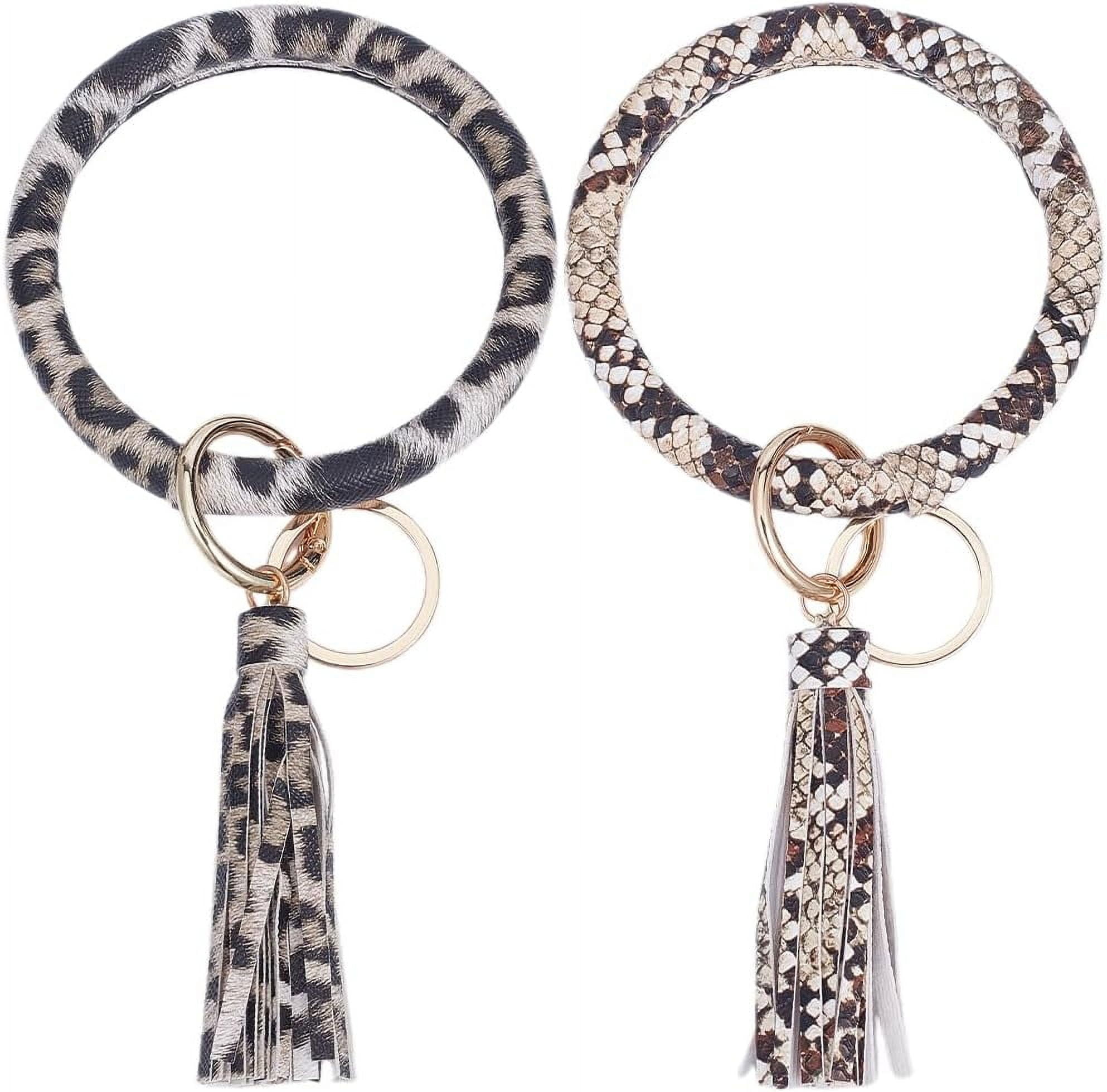 1 Set 1 Box 2pcs Wrist Keychain Holder Leather Wristlet Keychain ...