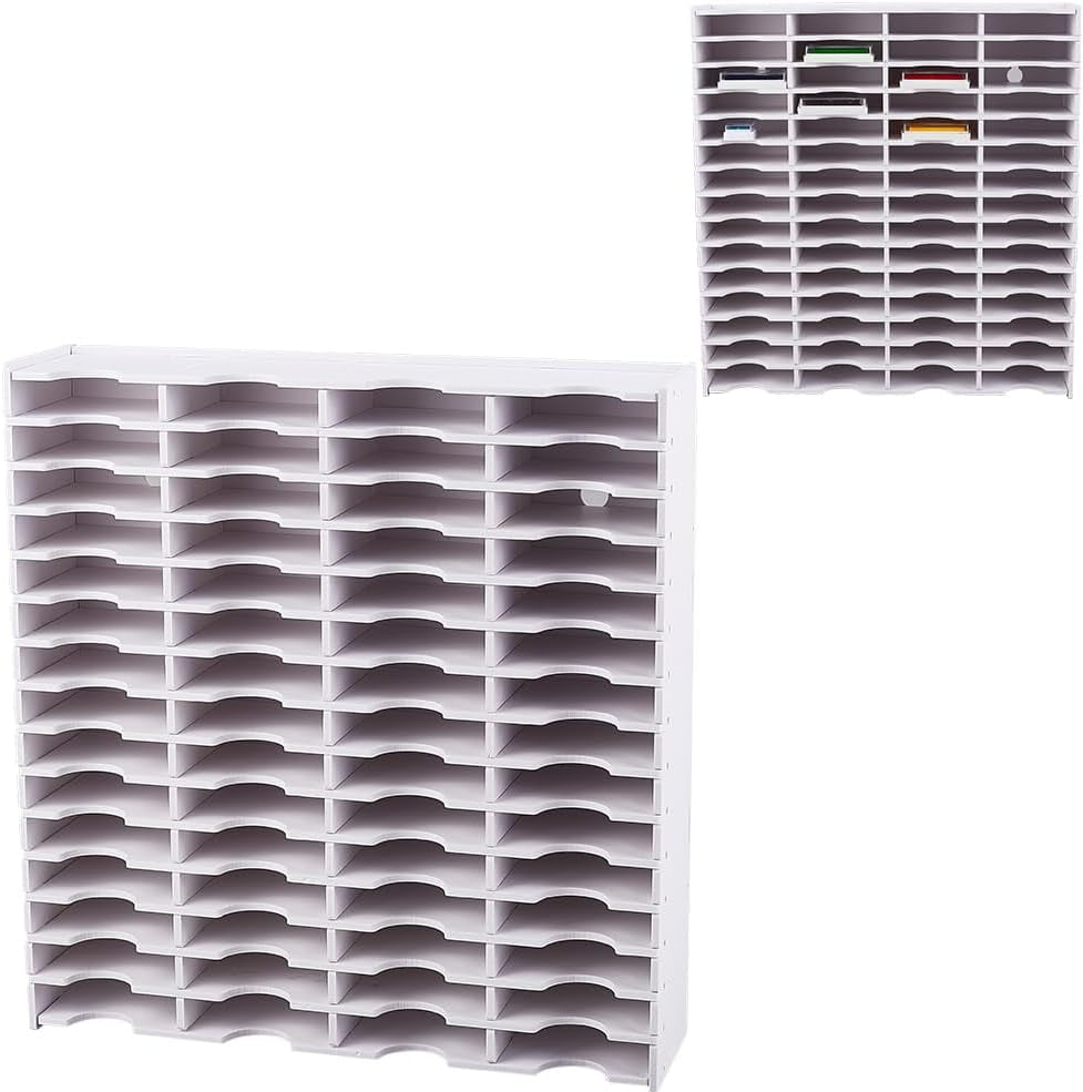 1 Set 1 Pc 60 Slots Stamp Pad Holder Organizer Wall Mounted 4.09x16 ...