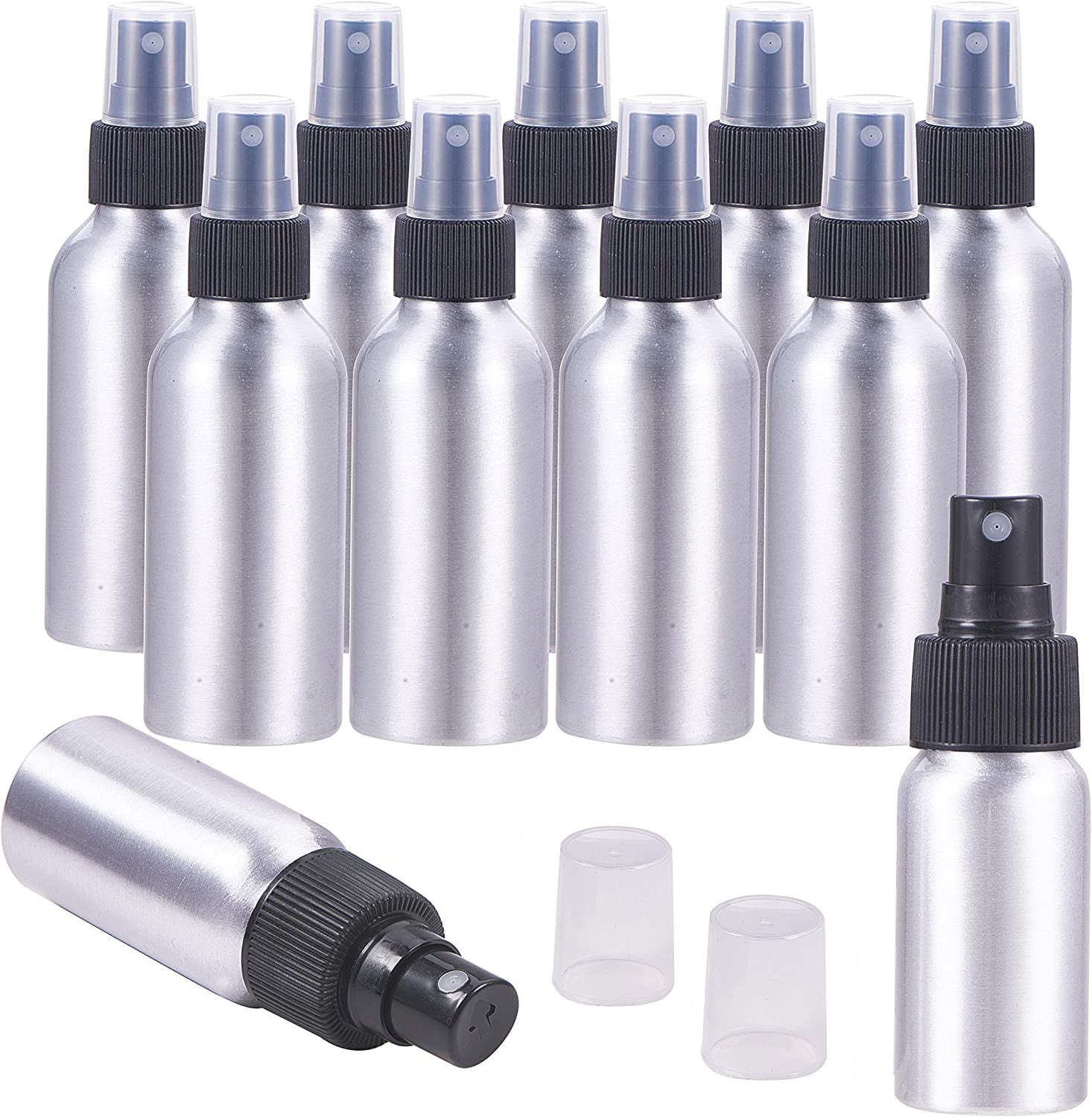 1 Set 1 Set Refillable Aluminum Bottles Black Salon Hairdresser Sprayer Platinum Water Spray ...