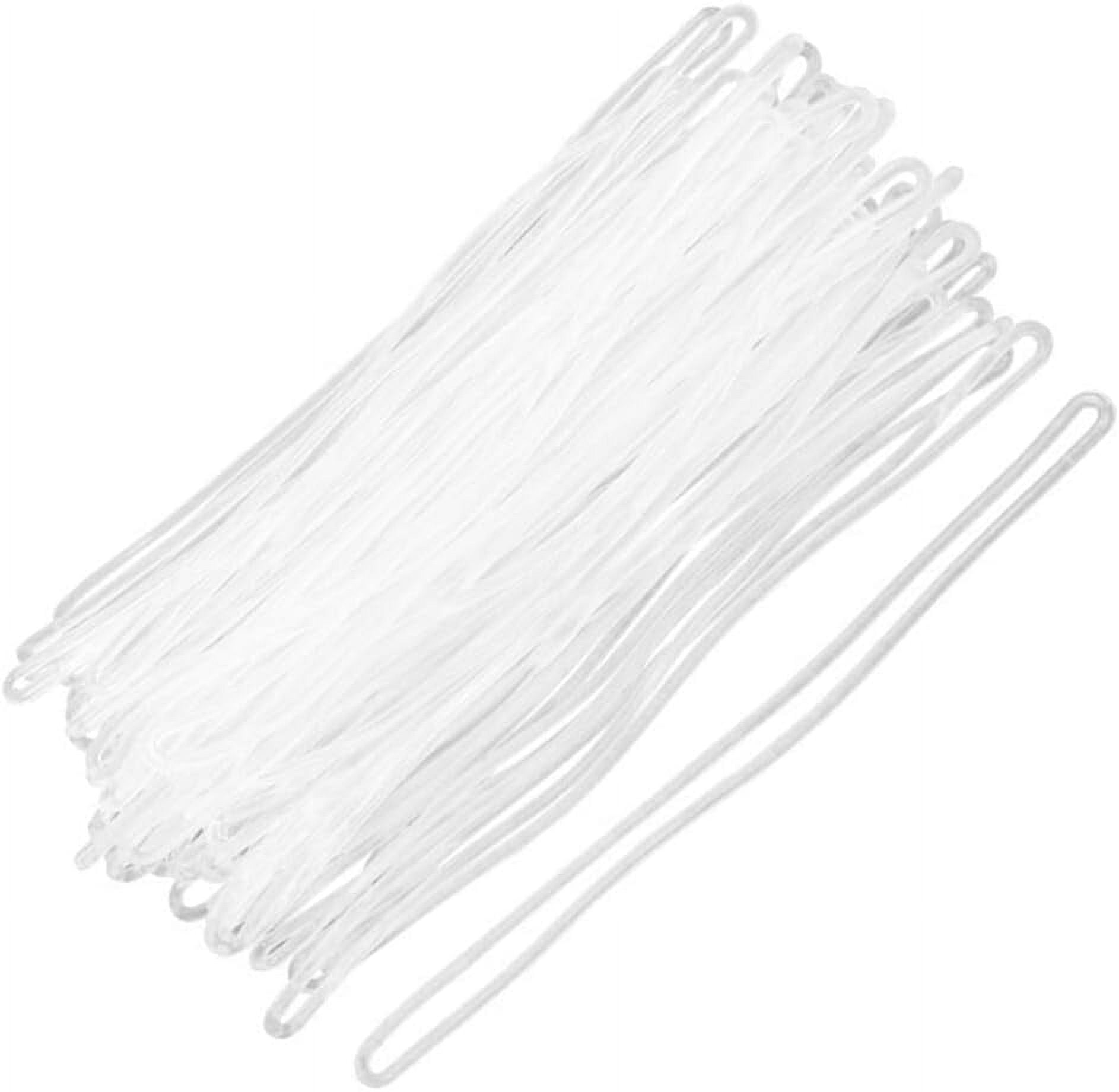 1 Set 100 Pcs PVC Clear Plastic Luggage Tag Loop Straps for Bag Tag ...