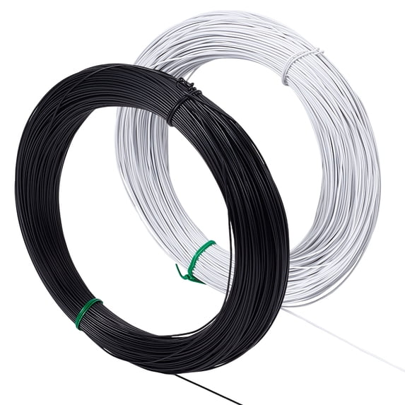 1 Set 100M 2 Colors PVC Covered Iron Boning Strips Wire for Millinery ...