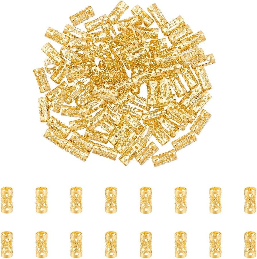 1 Set About 100Pcs Column Beads Hollow Tube Beads 4mm in Diameter ...