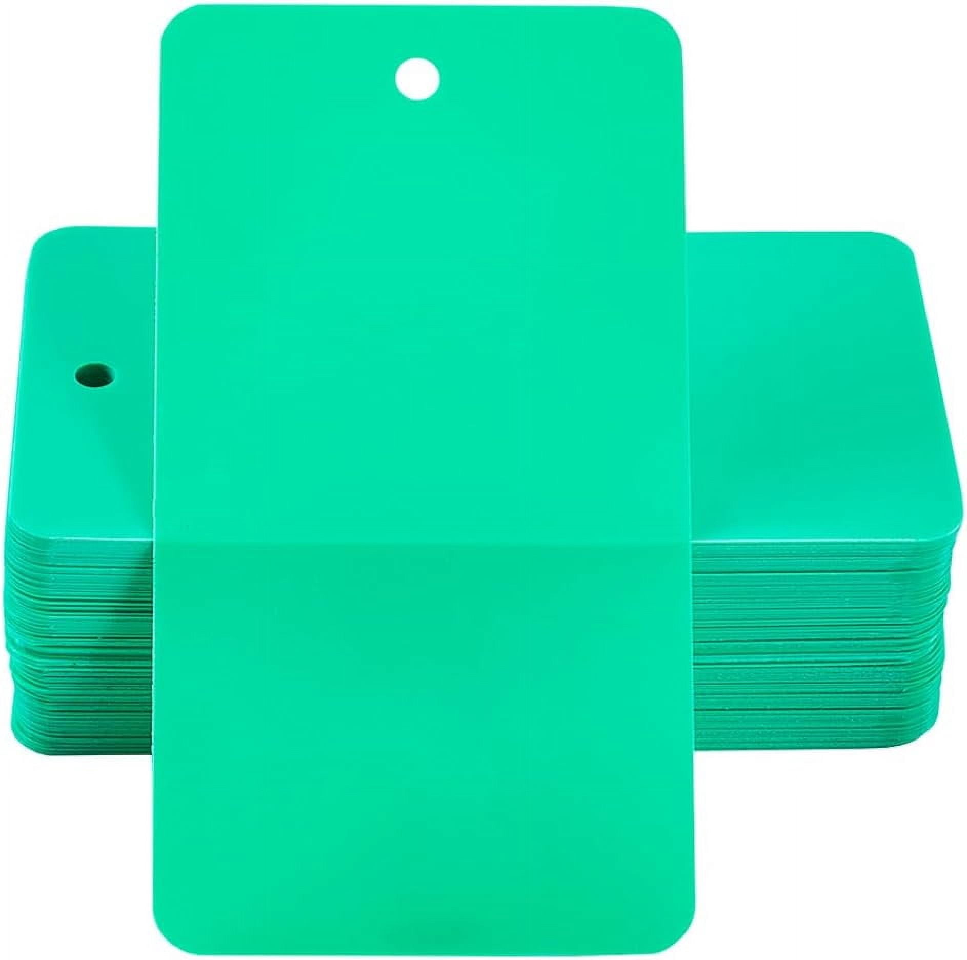 1 Set 100Pcs Green Plastic Shipping Tags Blank Waterproof Tags ...