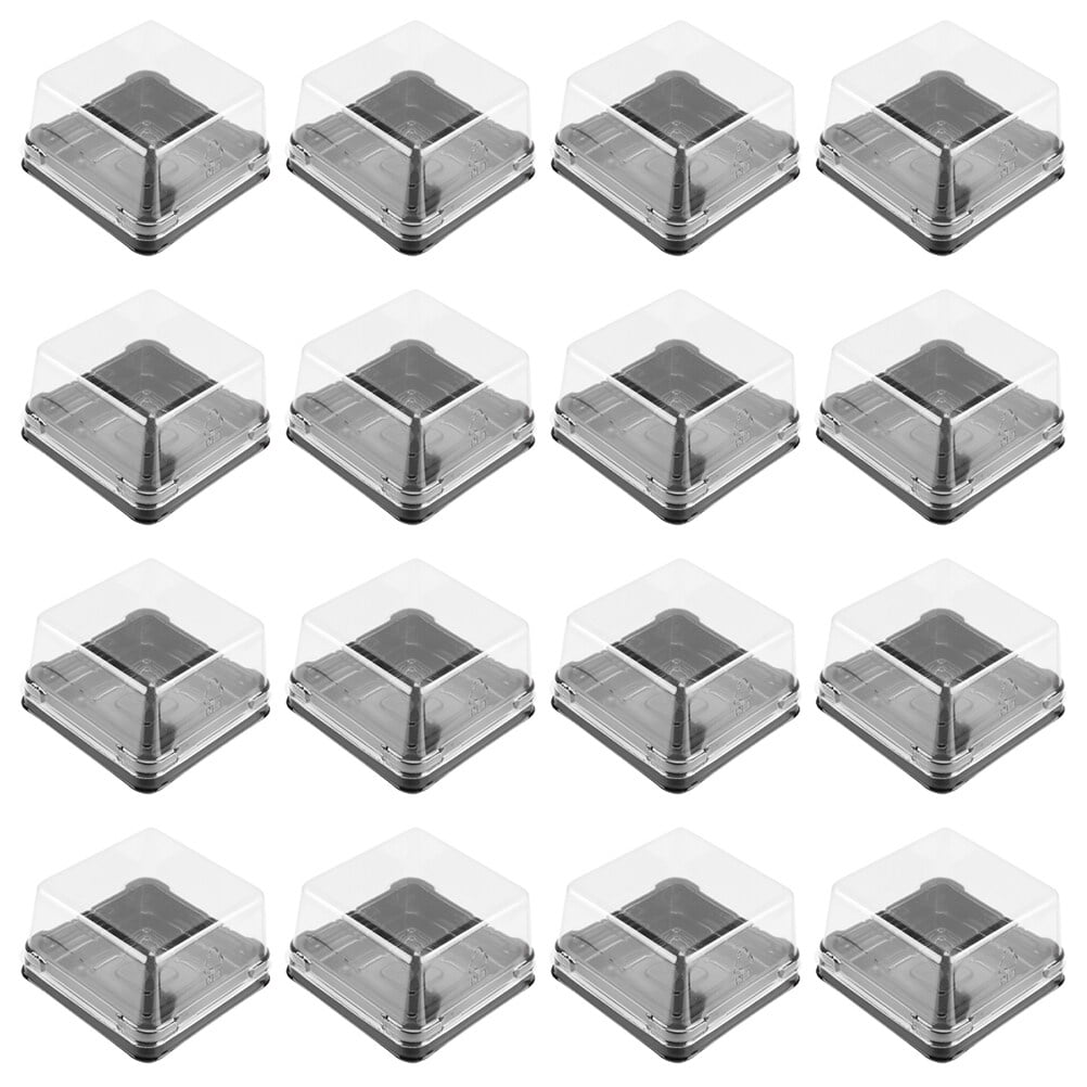 1 Set 100Pcs Plastic 50 Egg-Yolk Puff Packing Box Moon Cake Box ...