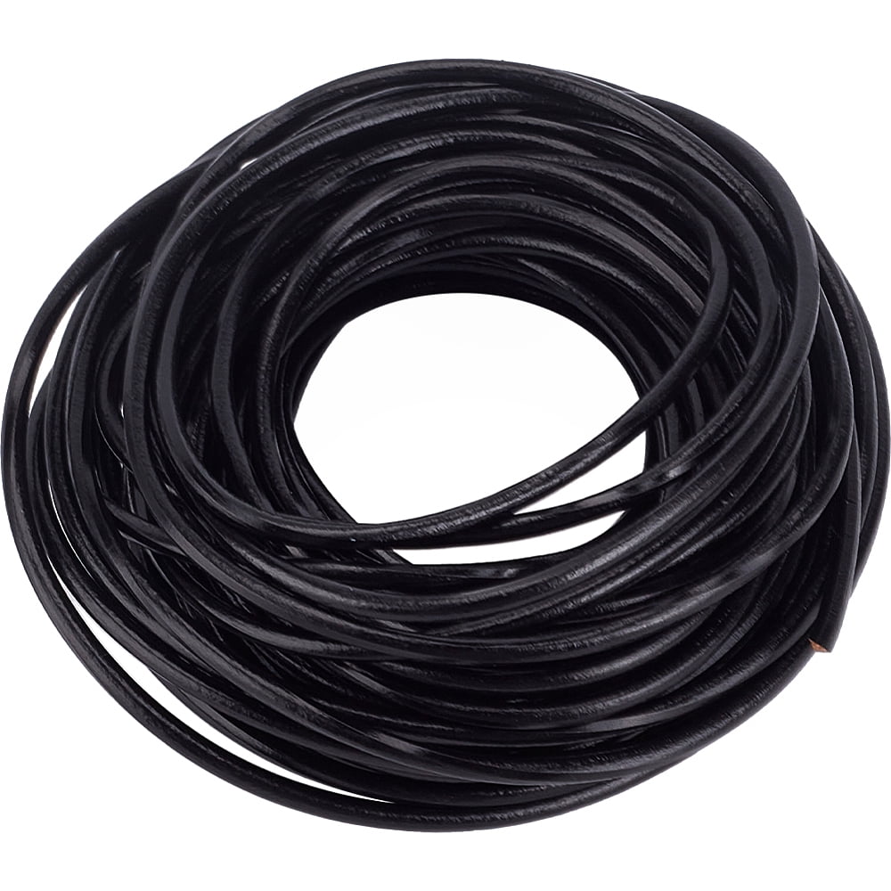 1 Set 10M Round Leather Beading Cord Cowhide Leather DIY Necklace ...