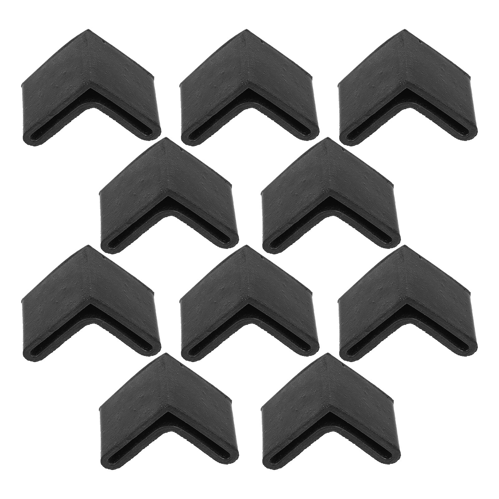 1 Set 10Pcs Angle Shaped Rubber Pads Angle Pads Furniture Feet Chair Leg Caps Chair Leg Floor ...