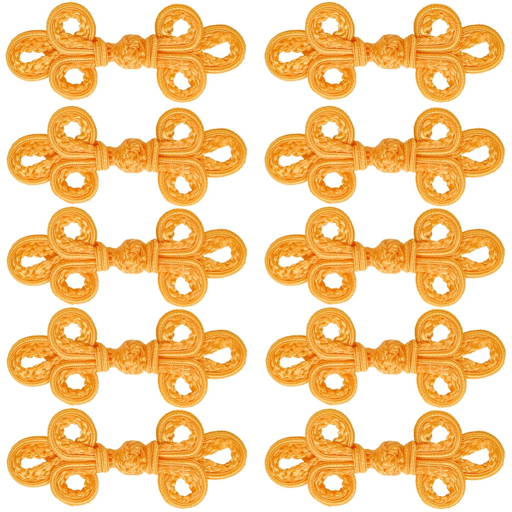 1 Set 10Pcs Handmade Chinese Frog Knot Buttons Sets Nylon Buttons ...