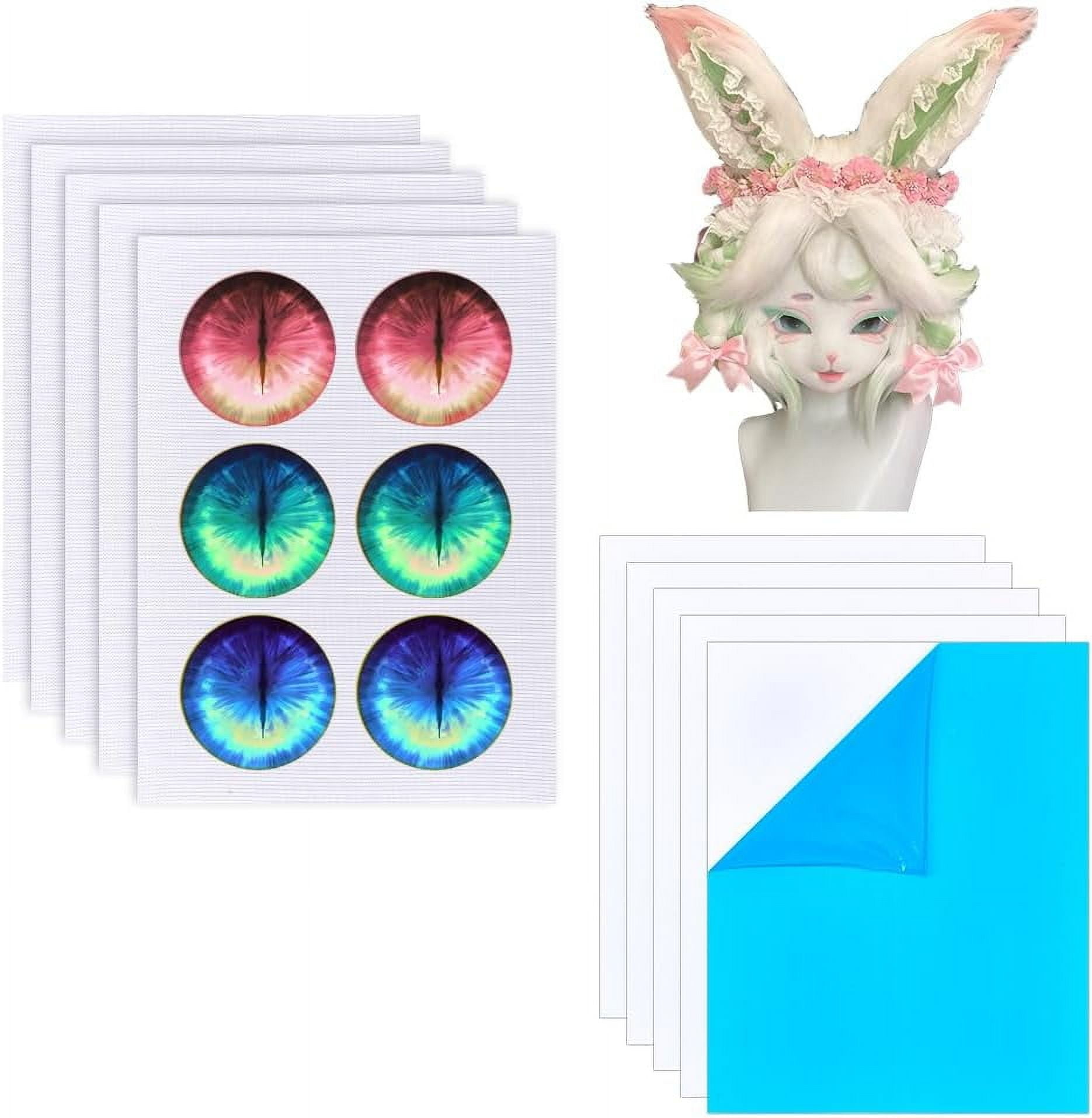 1 Set 10pcs 2 Sizes Fursuit Eye Plastic Mesh 0.8/0.4mm Thick White Eye ...