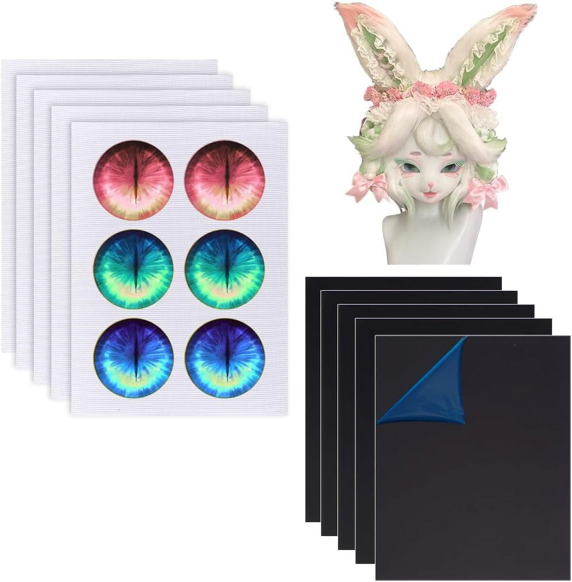 1 Set 10pcs 2 Styles Fursuit Eye Plastic Mesh 0.8/0.4mm Thick Black ...