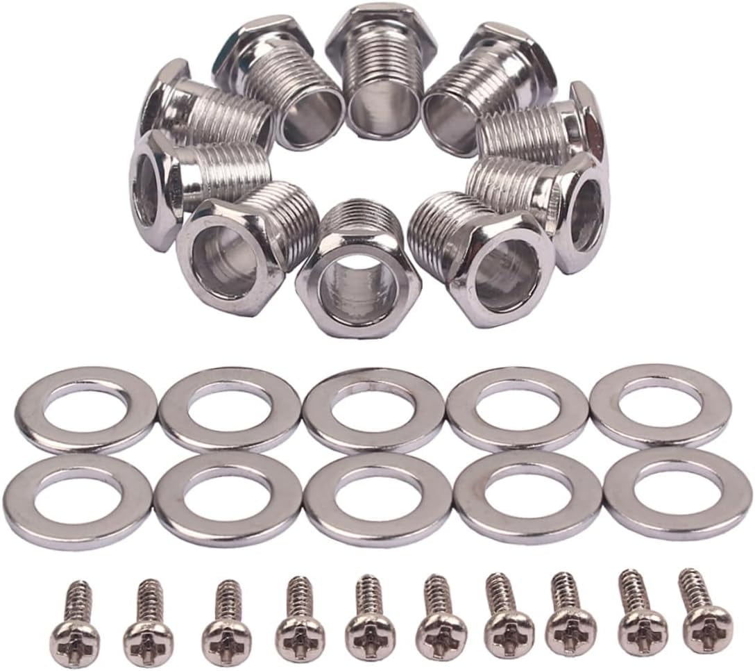 1 Set 10pcs Guitar String Ferrules Guitar Tuning Machines Guitar Tuning ...