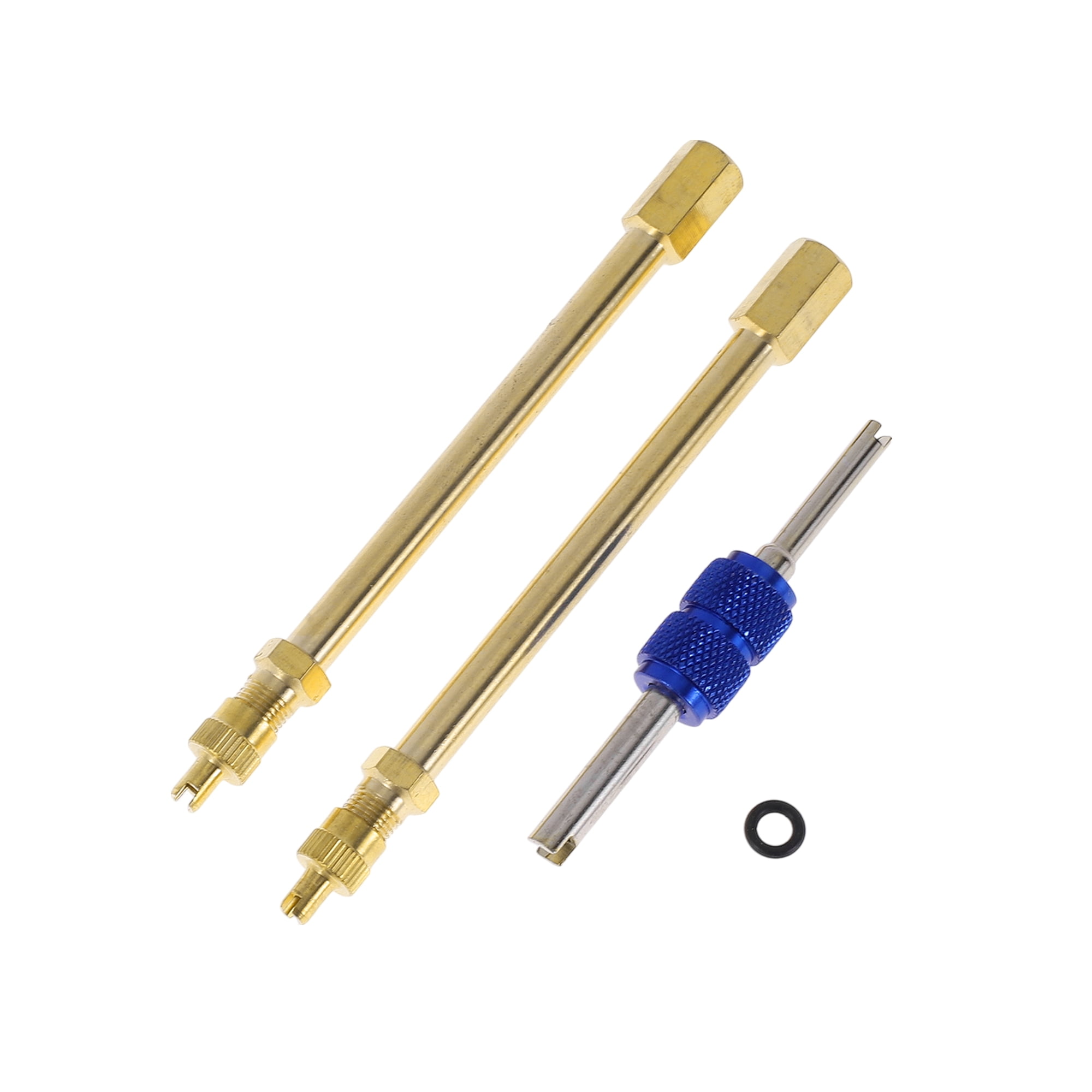 1 Set 110mm Tire Valve Extension with Dual-head Valve Core Remover ...