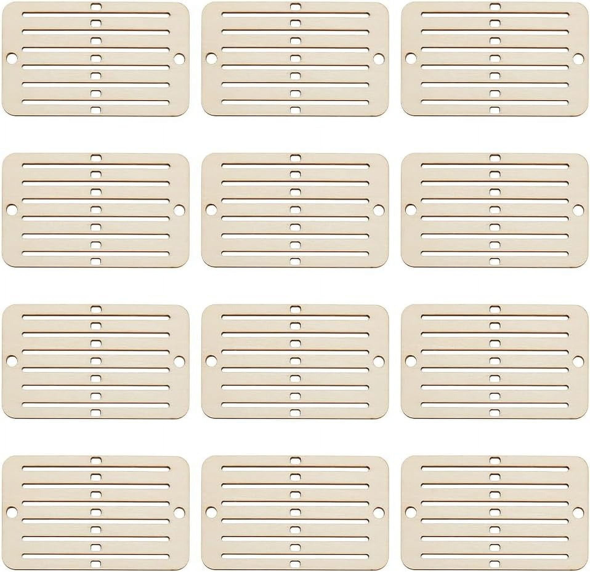 1 Set 12PCS Wooden Weaving Heddle Loom Weaving Tools for Loom Mini ...