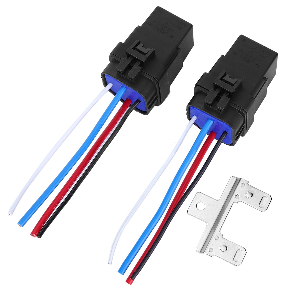 1 Set 12V DC 40A 4Pin Automobile Relay Wire Waterproof Integrated Car ...