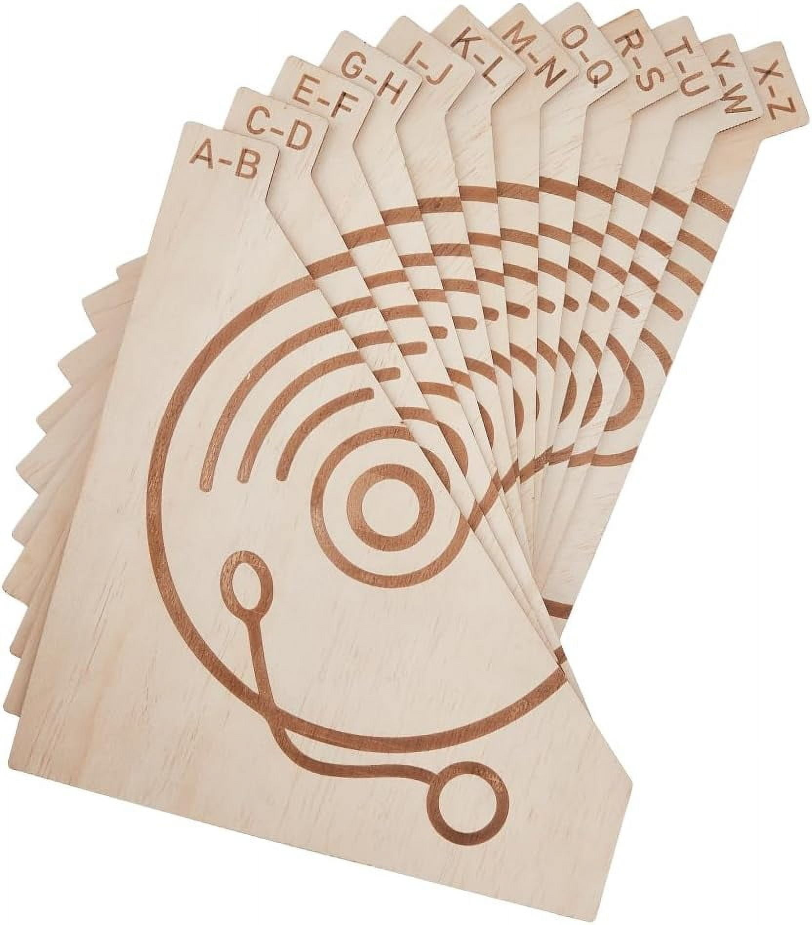 1 Set 12pcs Wooden A-Z Record Divider Record Sorting Label Board Vinyl ...