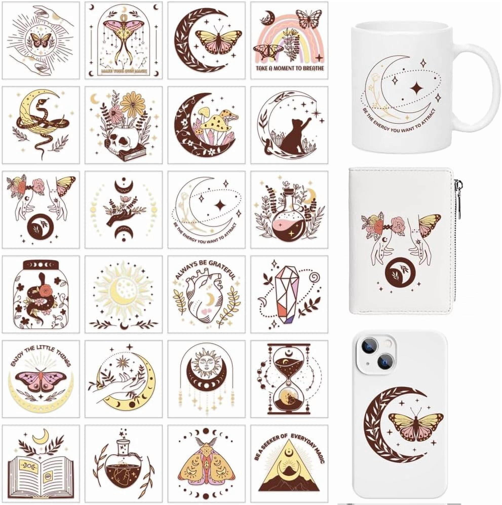 1 Set 13 Sheets UV DTF Cup Wraps Sticker Letter A~Z UV DTF Cup Wrap for ...