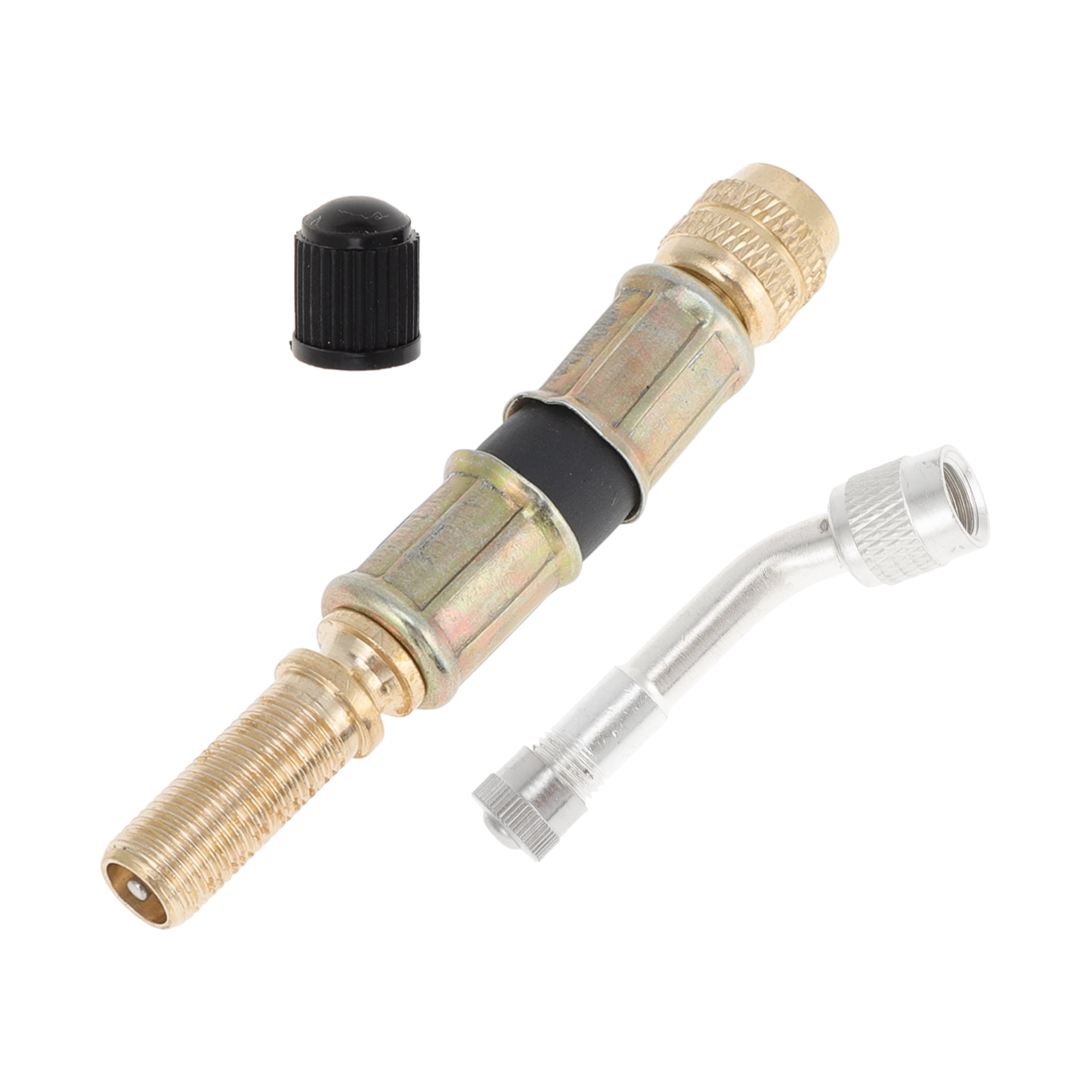 1 Set 135 Degree Copper Tire Valve Extension W/ Flexible Plastic 75mm ...
