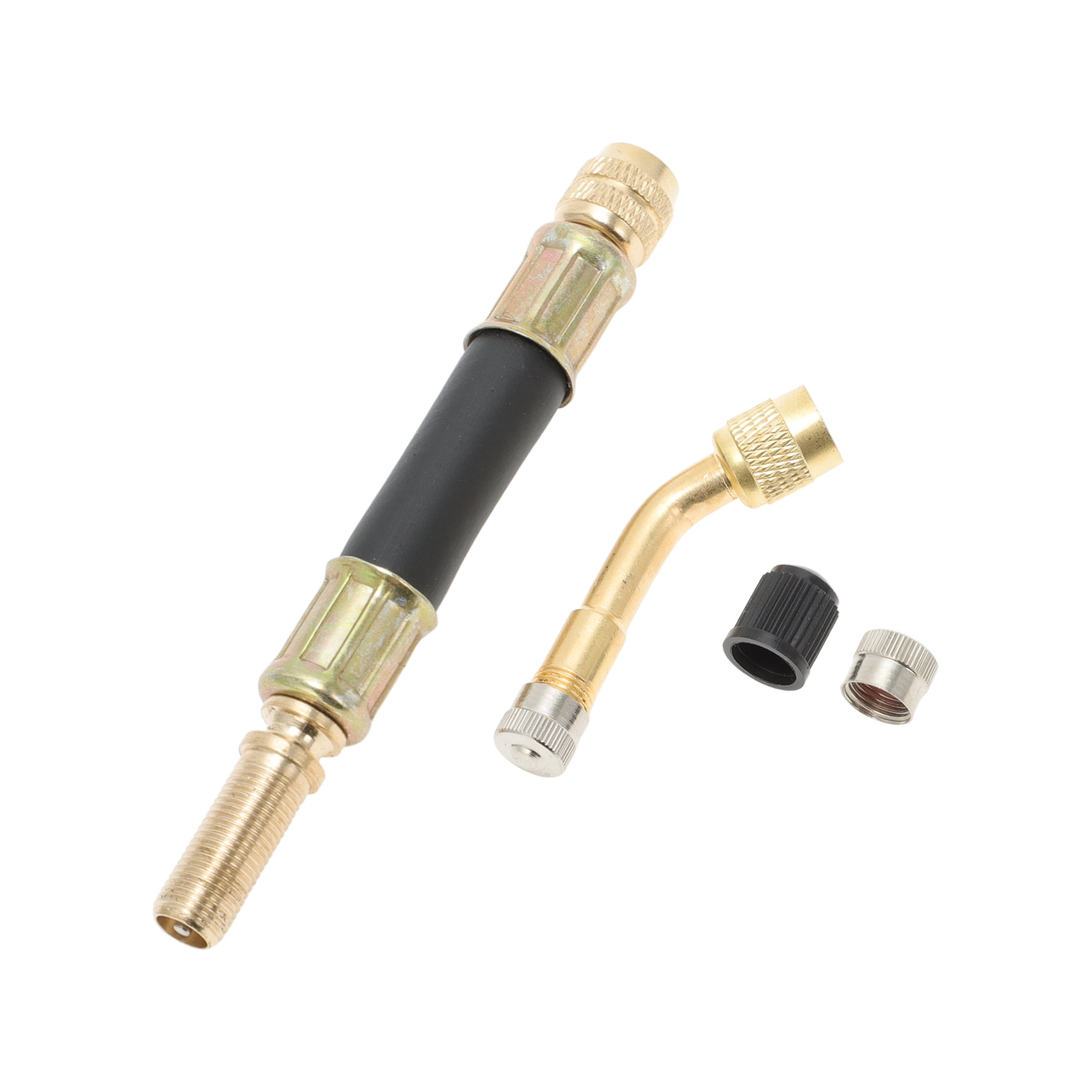 1 Set 135 Degree Copper Tire Valve Extension with Flexible Plastic ...