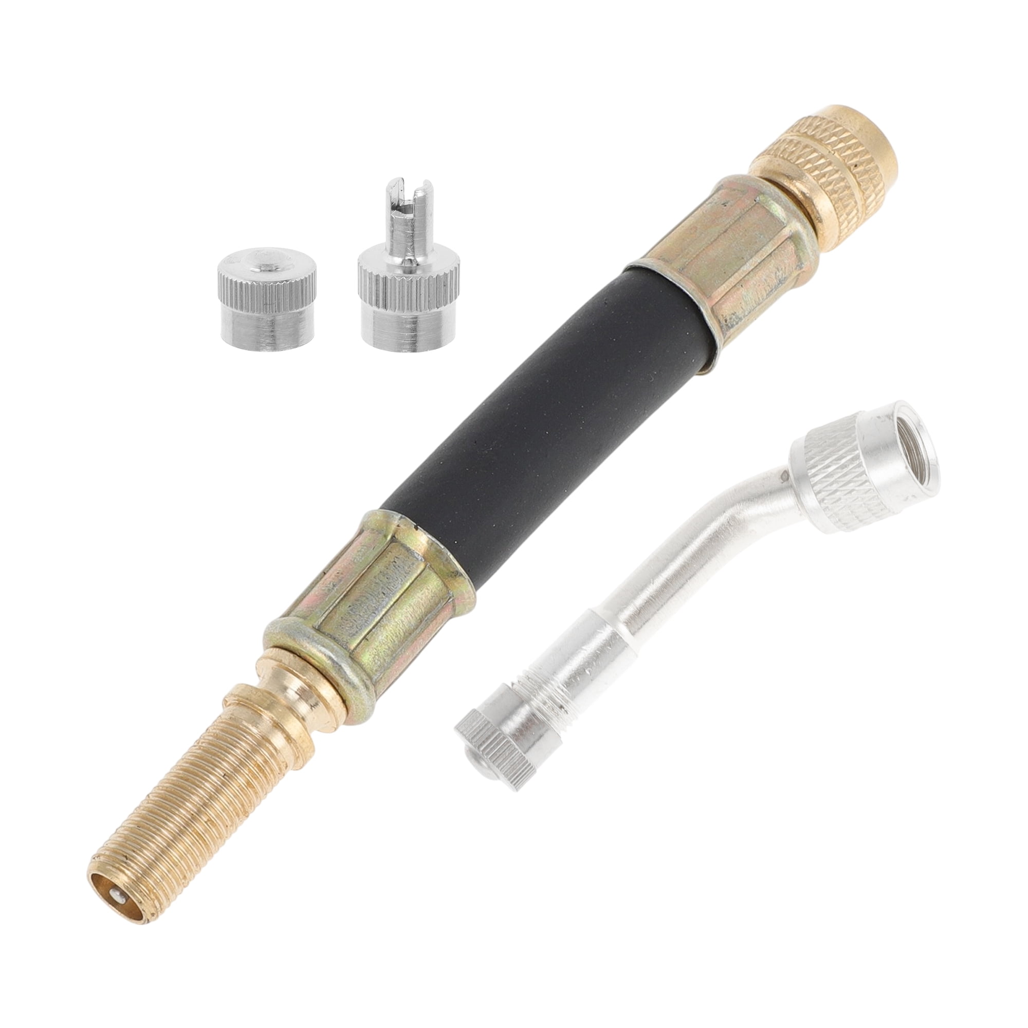 1 Set 135 Degree Copper Tire Valve Extension with Flexible Plastic ...