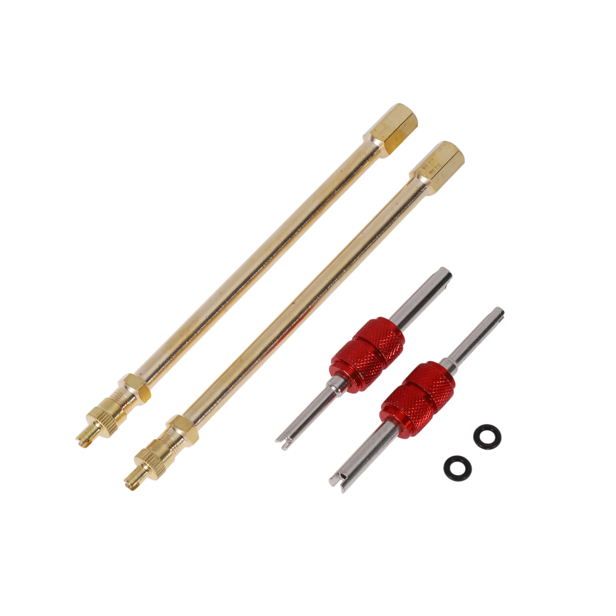 1 Set 140mm Tire Valve Extension with Double-ended Valve Core Removal ...