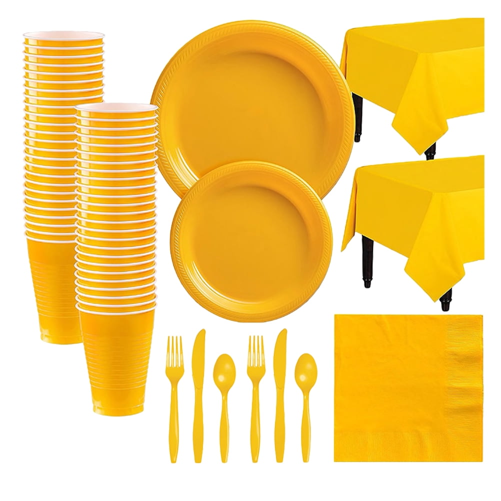 1 Set of 142PCS Disposable Birthday Tableware Set Birthday Party ...