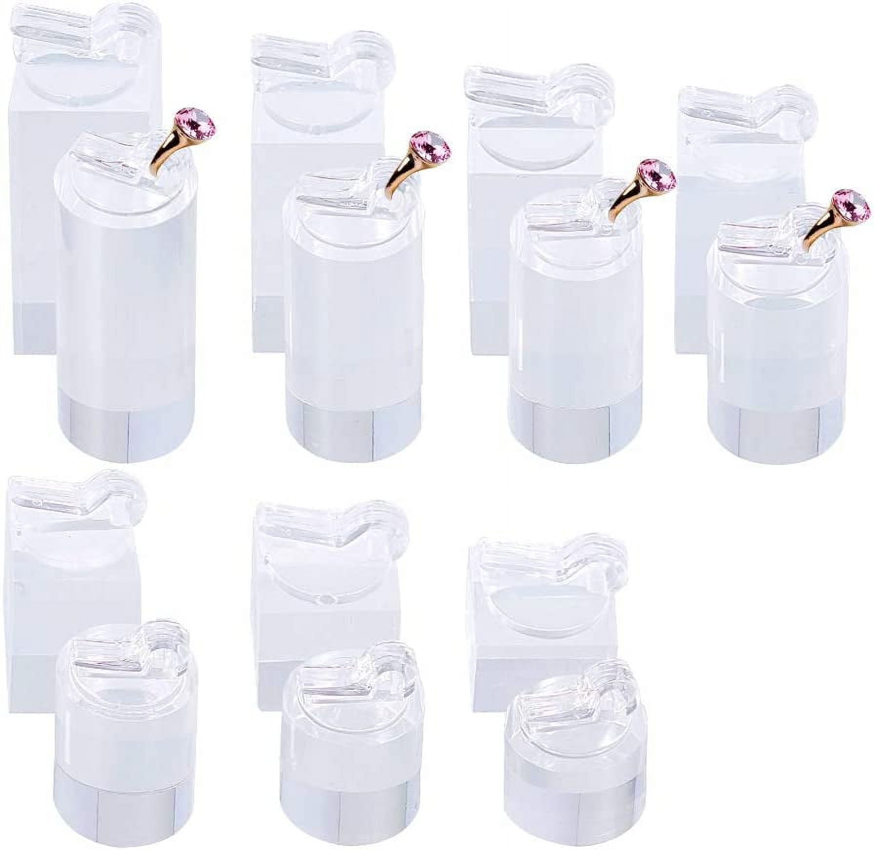 1 Set 14pcs/Set Clear Acrylic Jewelry Display Stand for Ring Acrylic ...