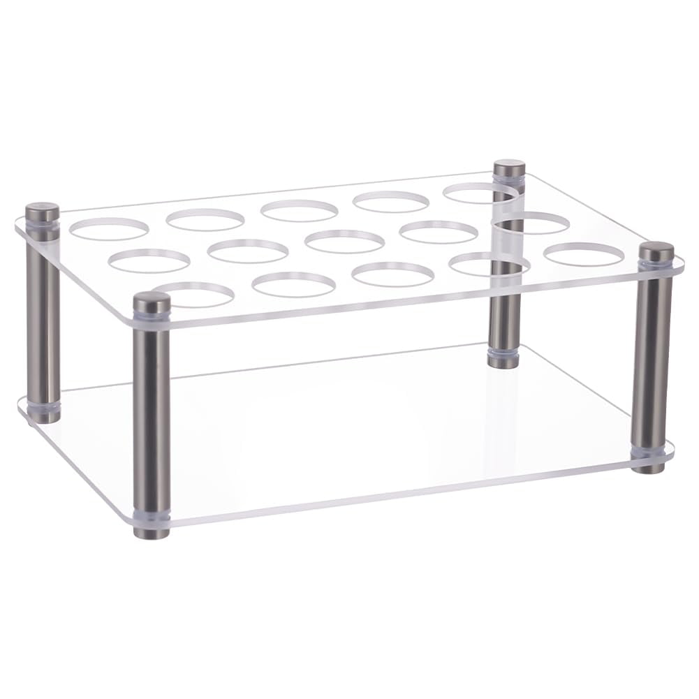 1 Set 15-Holes Acrylic Test Tube Holder Rack Lab Supplies Rectangle ...
