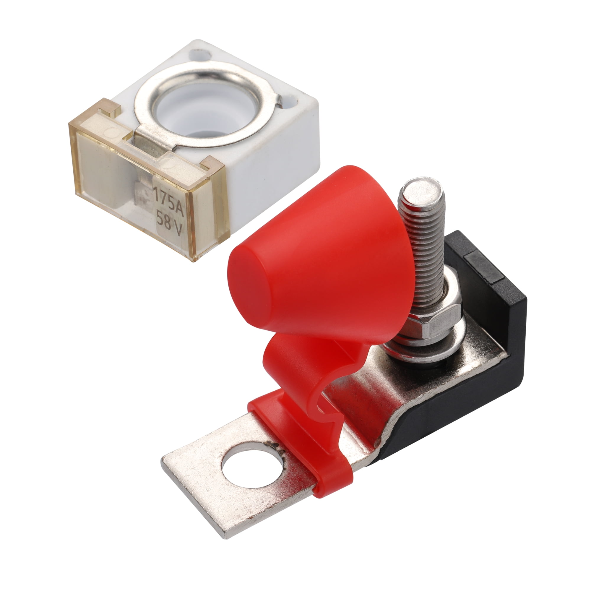 1 Set 175A Battery Fuse Terminal Fuse Block Kit Fuse Max Voltage 58V ...