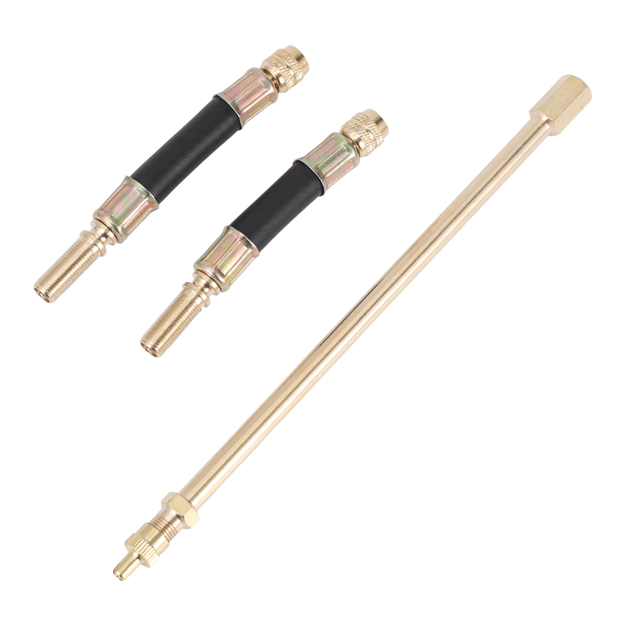 1 Set 180 Degrees Copper Tire Valve Extension with Flexible Plastic ...