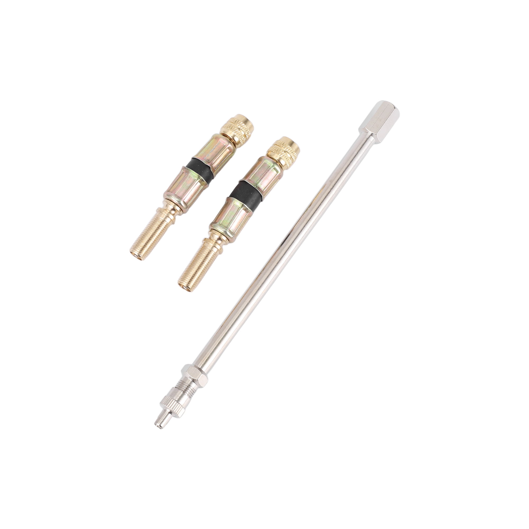 1 Set 180 Degrees Copper Tire Valve Extension with Flexible Plastic ...