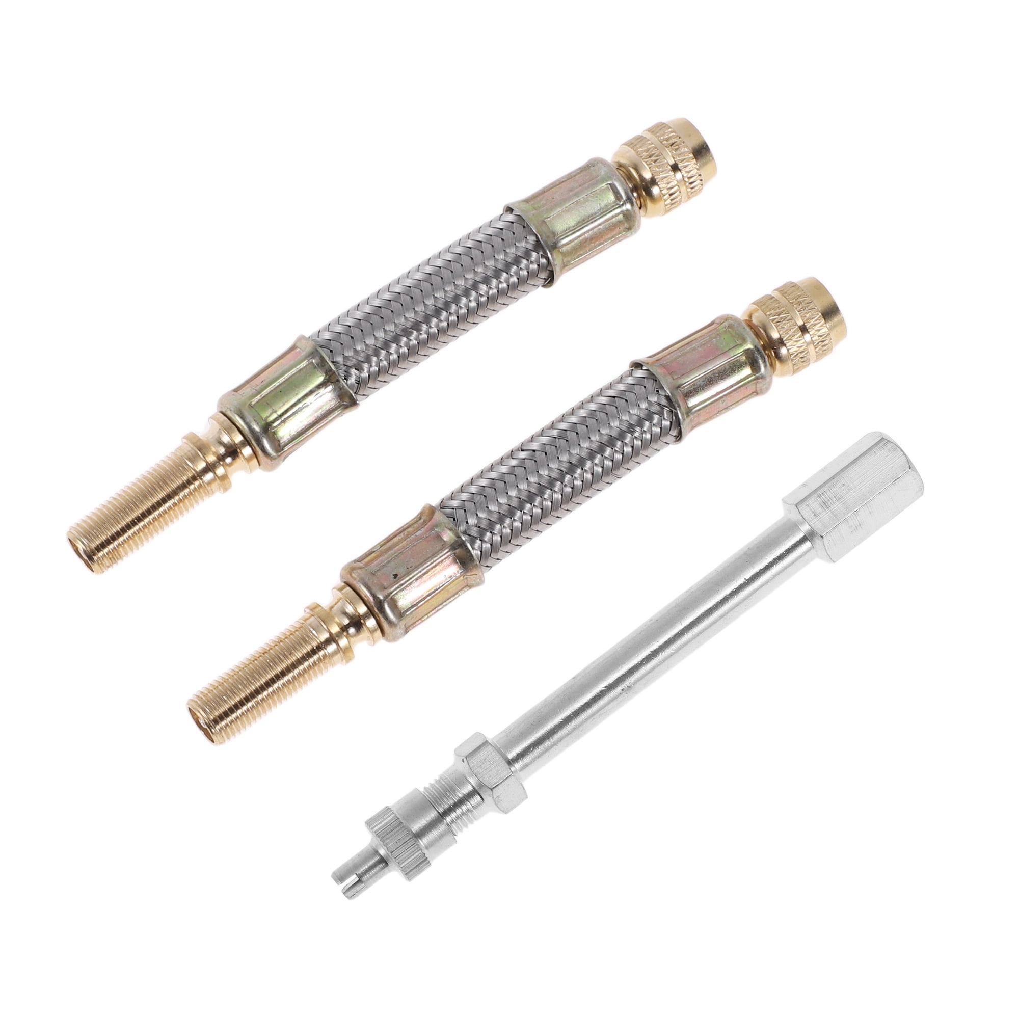 1 Set 180 Dergee Copper Tire Valve Extension with Durable Stainless ...