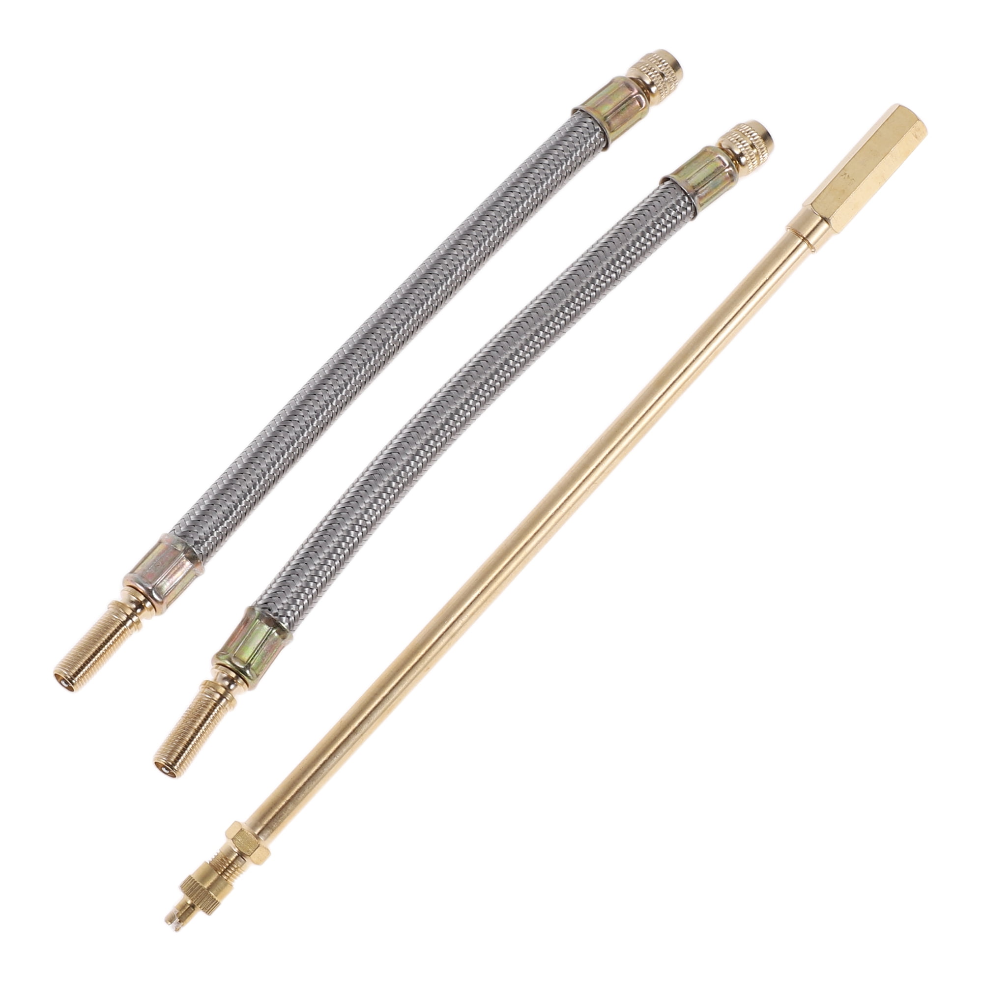 1 Set 180 Dergee Copper Tire Valve Extension with Durable Stainless ...