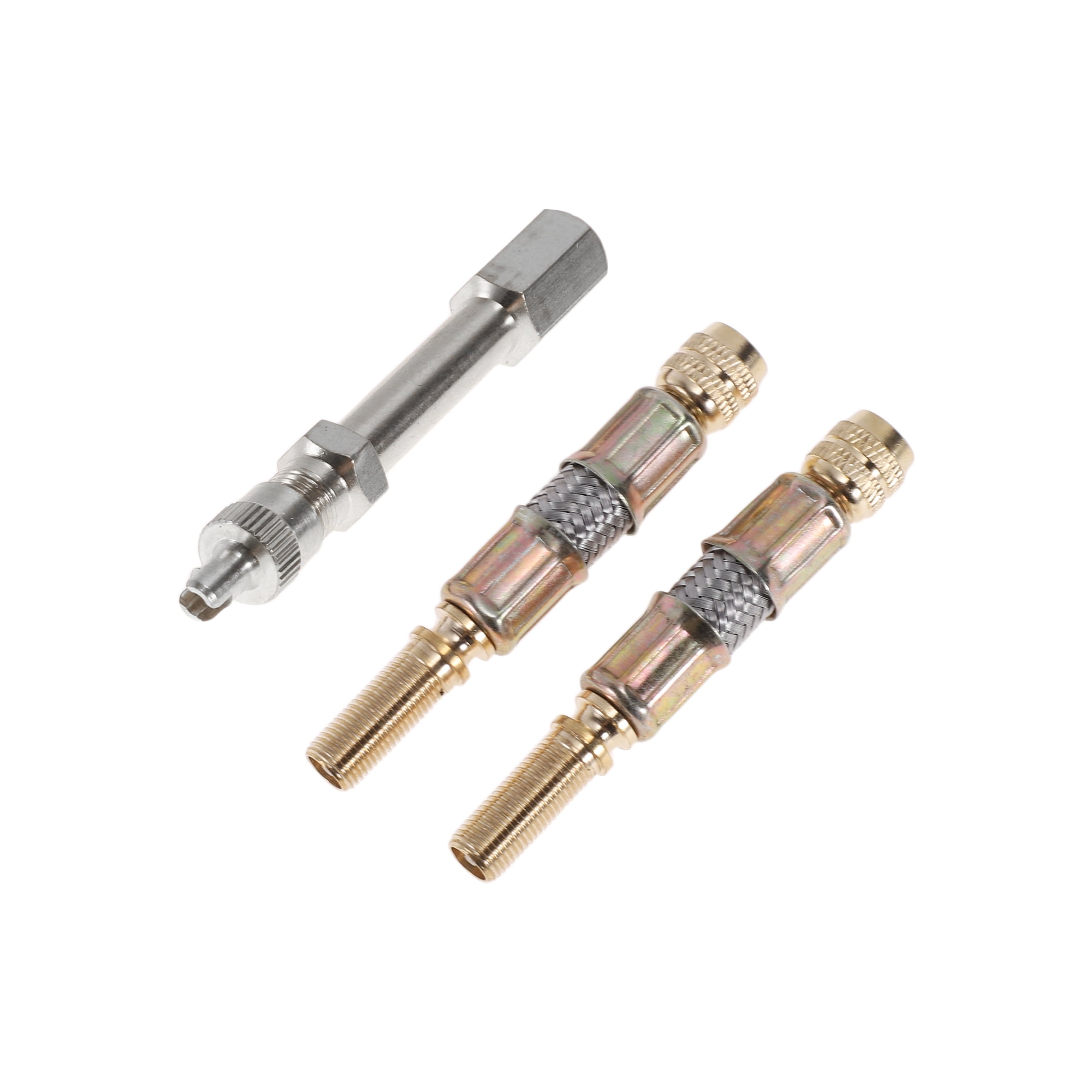 1 Set 180 Dergee Copper Tire Valve Extension with Universal Stainless ...