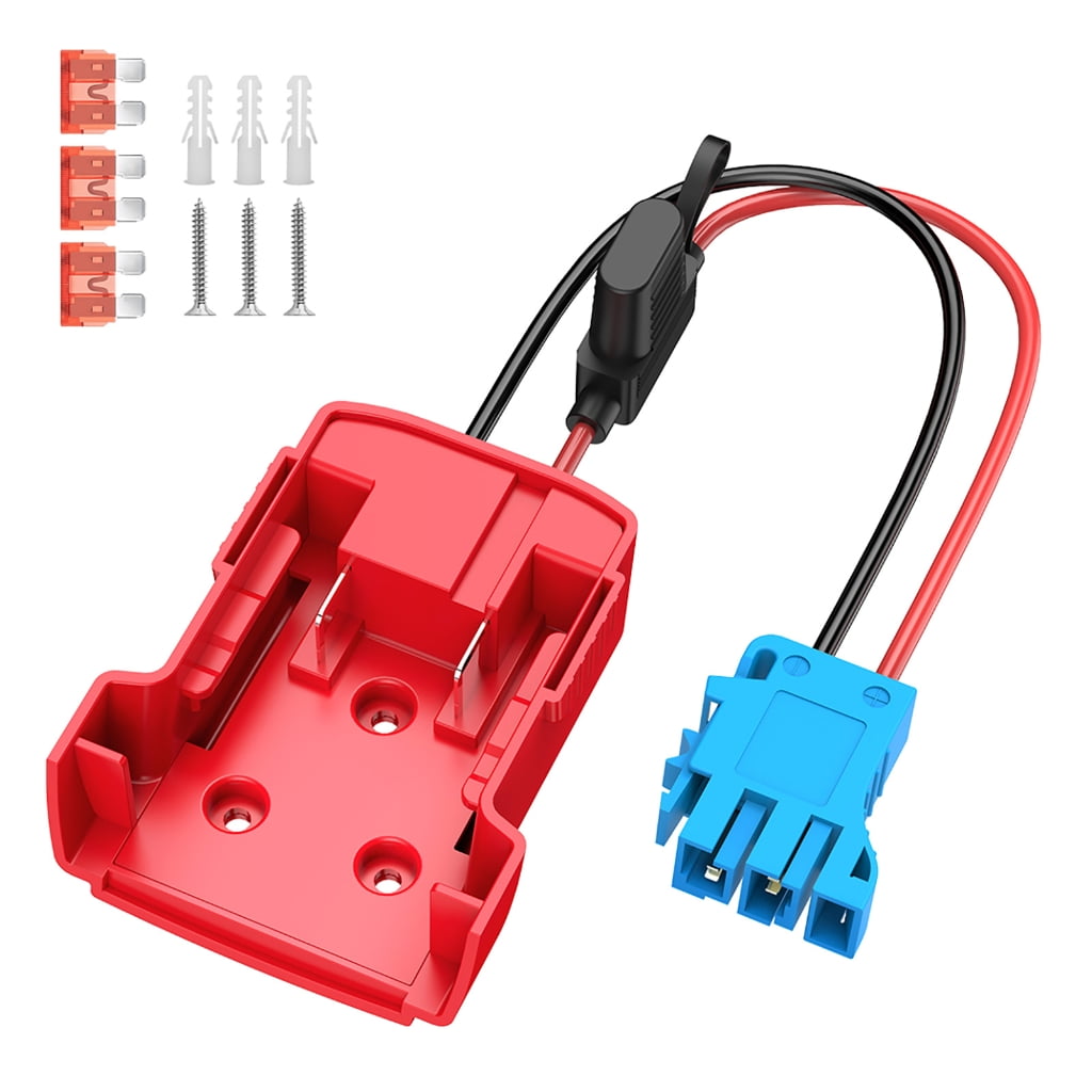 1 Set 18V Battery Adapter 12AWG Wiring Harness Connectors with 3pcs ...