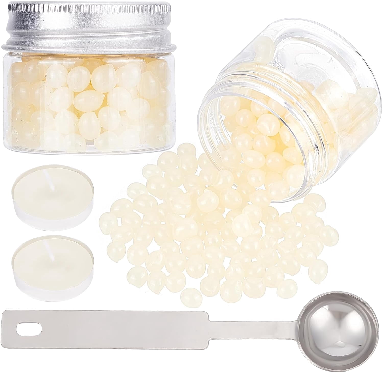 1 Set 2 Boxes Oval Wax Granule Hot Melt Wax Beads for Vintage Wax Seal ...