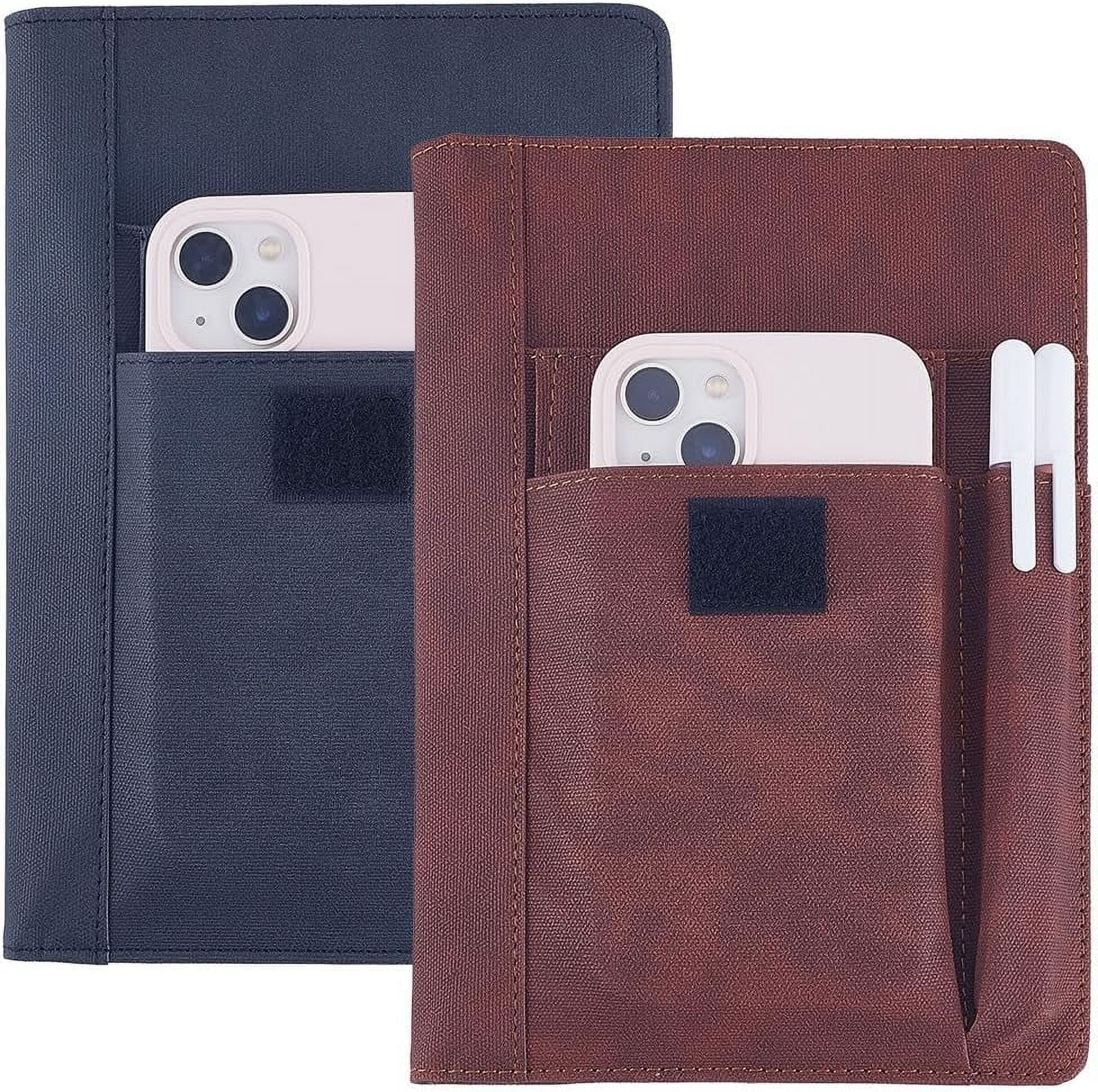 1 Set 2 Color Book Cover PU Leather A5 Waterproof Book Sleeve Brown ...