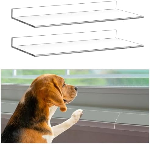 1 Set 2 Pcs 29.5'' x 5.25'' Clear Window Sill Protector from Dog Cat ...