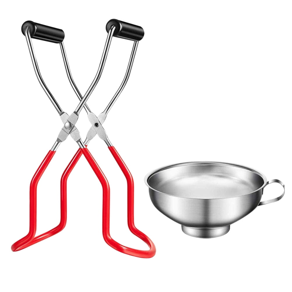 "Homemaxs Canning Jar Lifter Tongs, Non-Slip Anti-Scald Glass Jar Clamp ...
