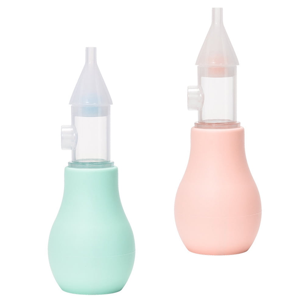 1 Set 2 Pcs Infant Manual Type Baby Booger Suckers (Pink Green ...