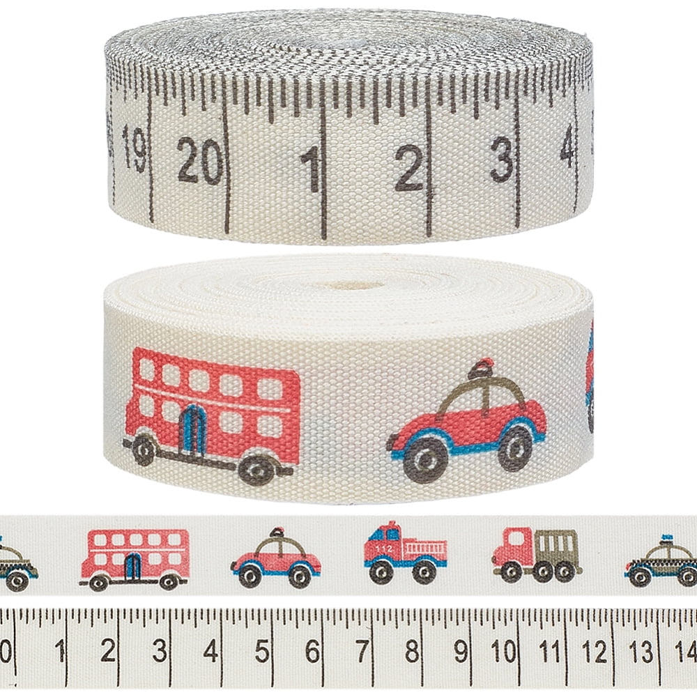1 Set 2 Rolls 2 Styles Cotton Thread Ribbon Single Face Car & Size ...