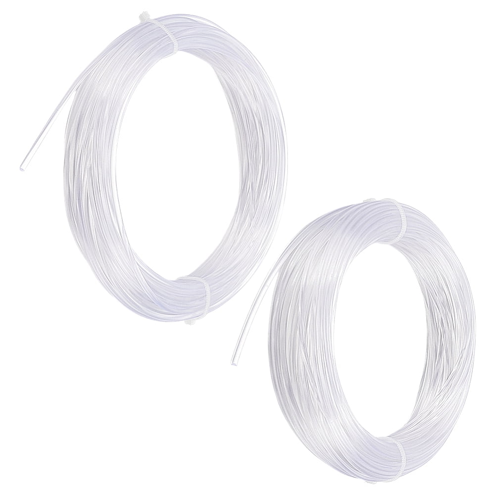 1 Set 2 Rolls 21.8 Yards White Plastic Boning Roll 2.5mm Round Corset ...