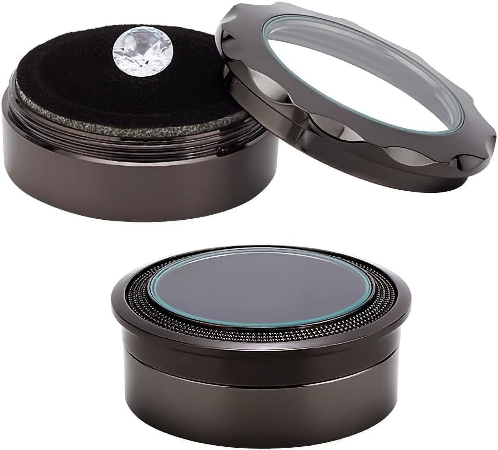 1 Set 2 Styles Stainless Steel Gemstone Display Box 1.5 Inch Gem ...