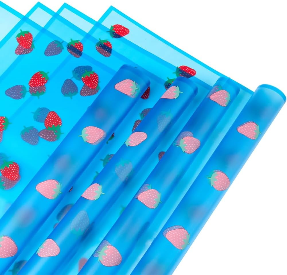 1 Set 20 Sheets Flower Wrapping Paper 22.4 x 22.4In Wedding Bouquet ...