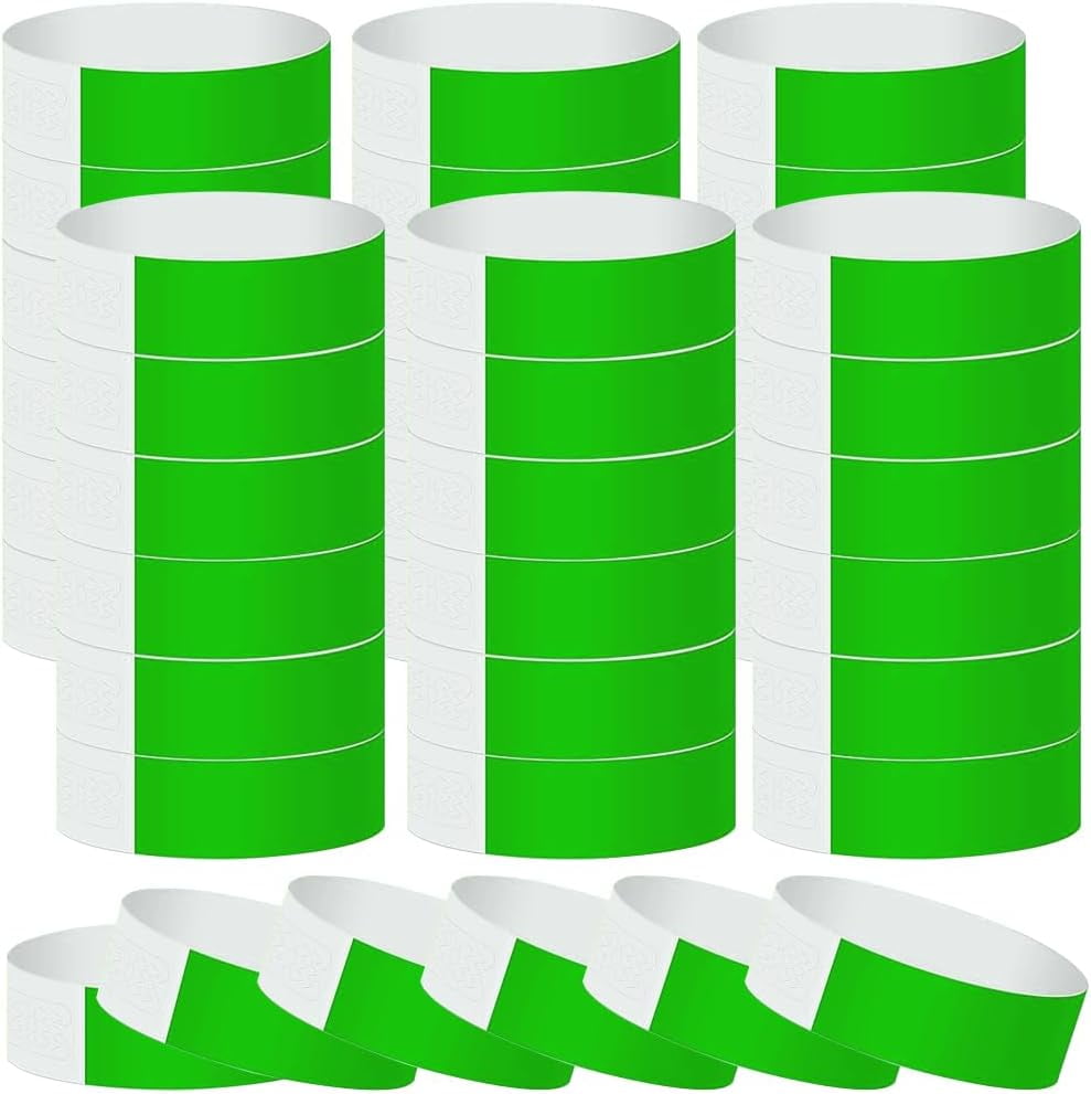 1 Set 200Pcs Paper Disposable Wristbands Waterproof Wristbands for ...