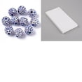 1 Set 200Pcs Pave Disco Ball Beads Polymer Clay Pave Rhinestone Beads ...