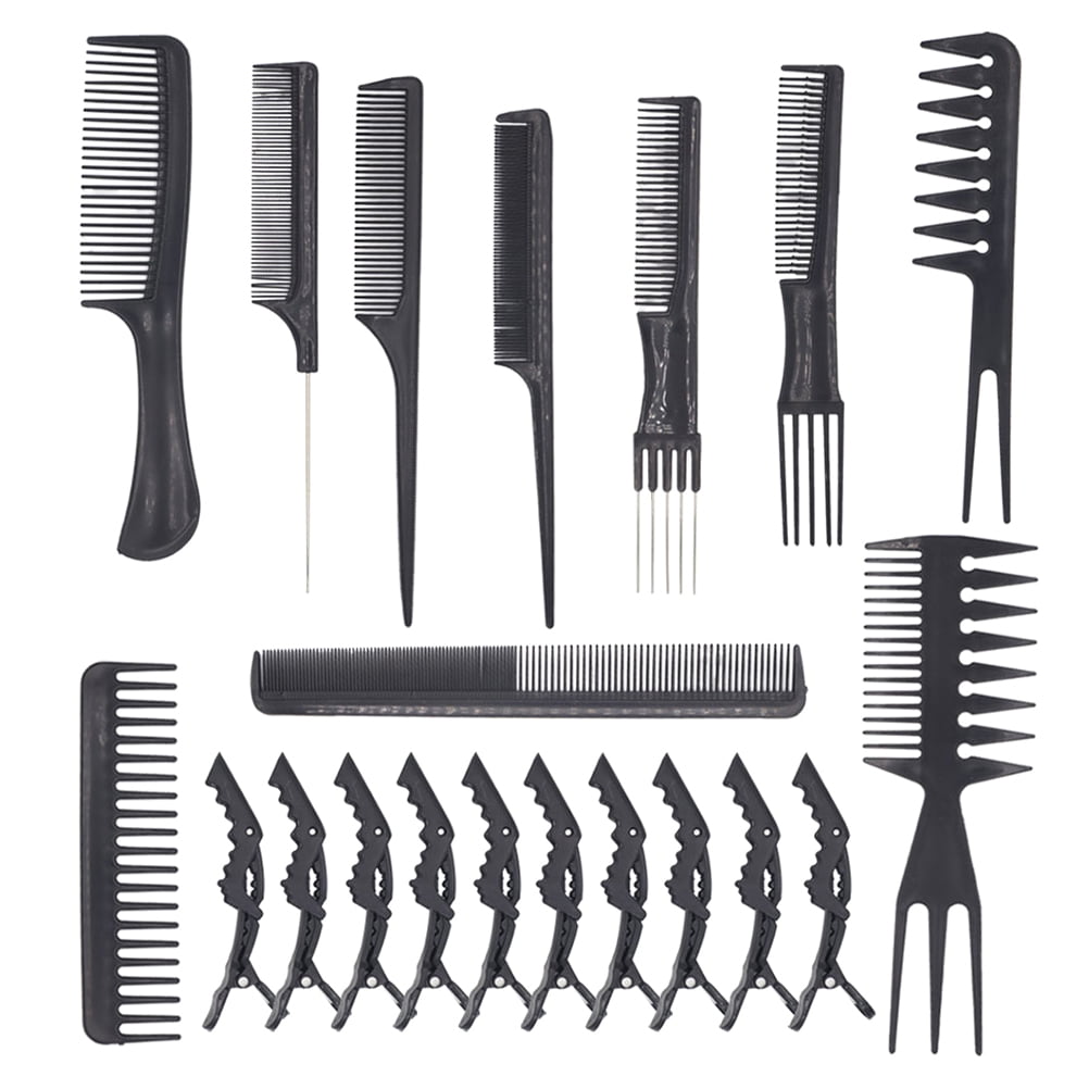 1 Set of 20PCS Male Multi-functional Modeling Comb Kit Hair Dressing ...