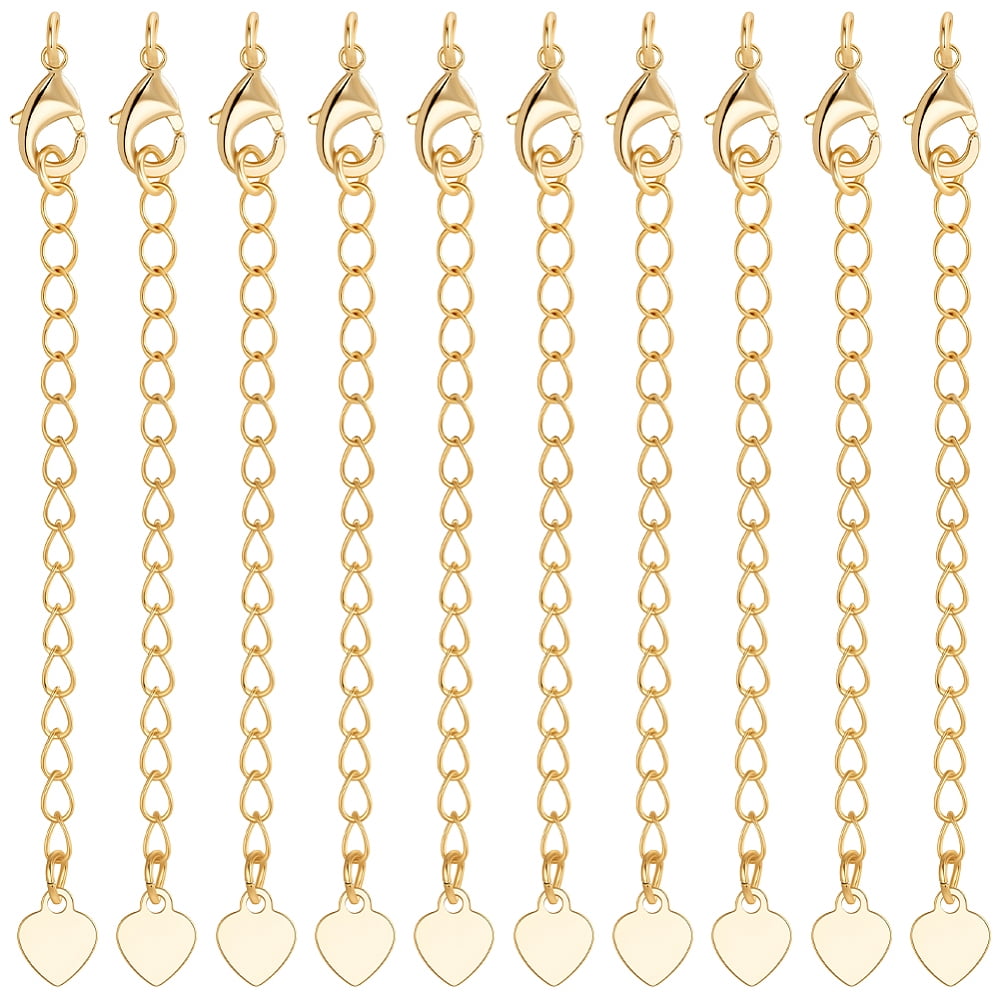 1 Set 20Pcs Brass Chain Extender with Lobster Claw Clasps Nickel Free ...