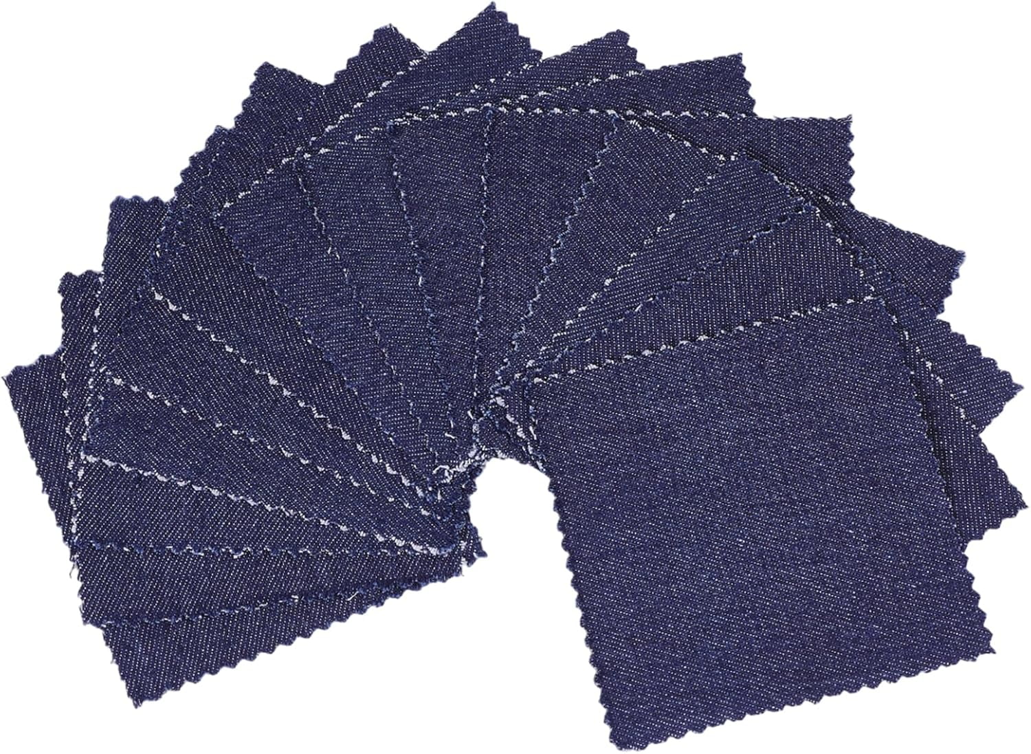 1 Set 20Pcs Polyester Denim Fabrics DIY Clothing Accessories Square ...